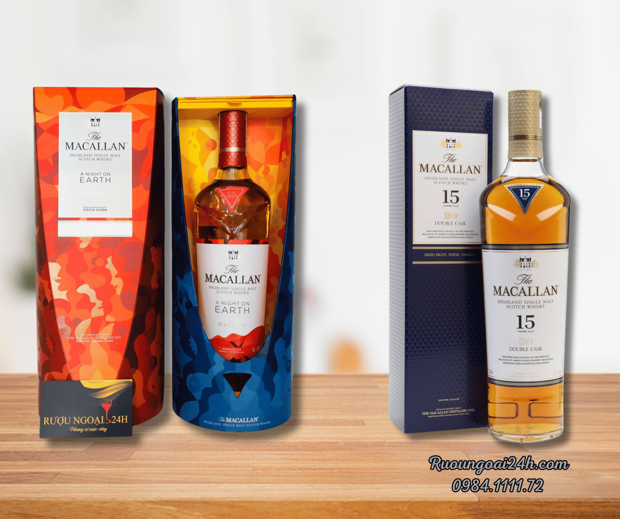 Điểm khác biệt giữa Macallan Earth và Macallan 15 Double Cask